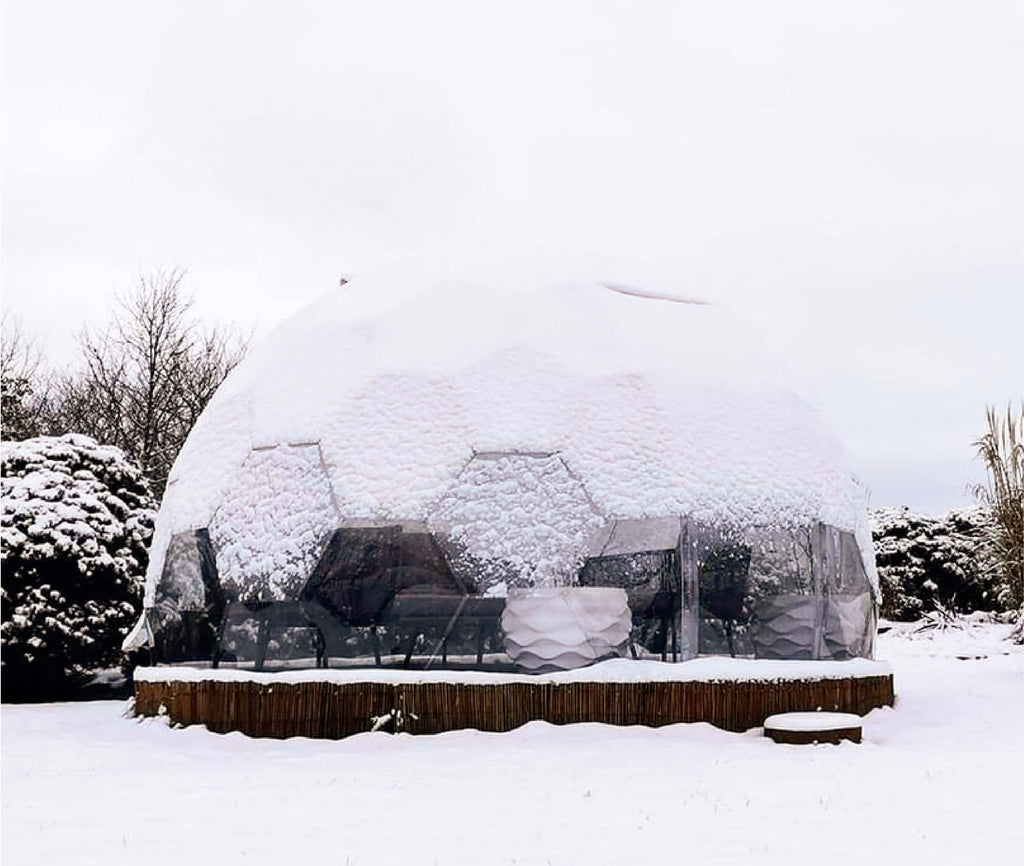 GeoDomeX Clear DIY Self Build Outdoor Geodesic Dome Room Garden Igloo ...